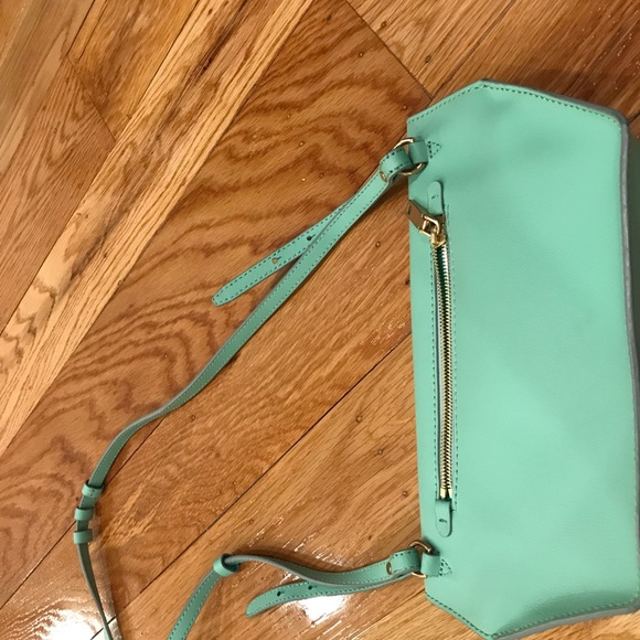 J. Crew | Bags | J Crew Mint Green Leather Crossbody Bag | Poshmark